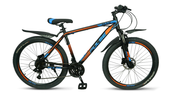 Велосипед Pulse HD 26" 440 чёрно-оранжевый-синий купить в Славянске-на ...
